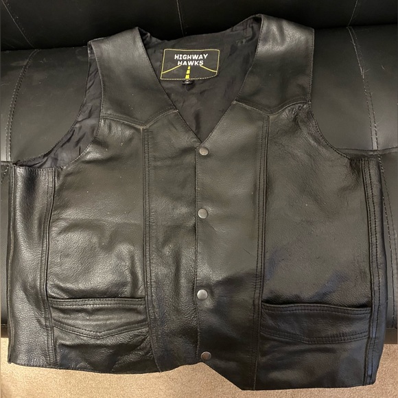 Jackets & Coats | Harley Davidson Mens Vest Large Highway Hawks Leather ...